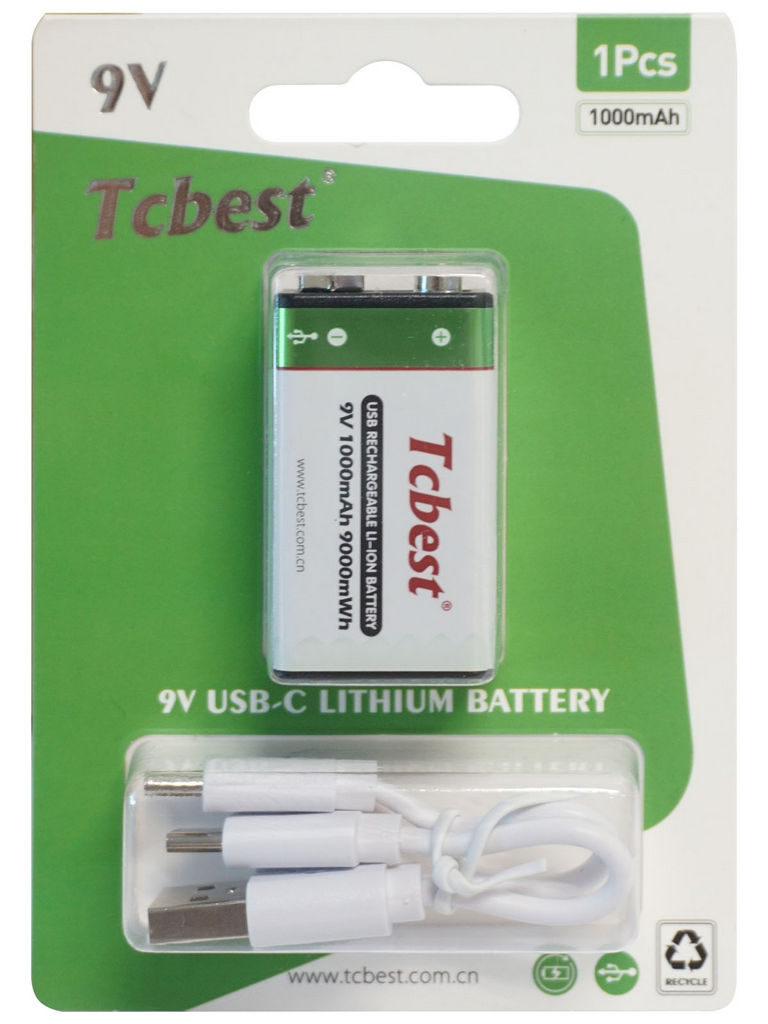 9V Usb Rechargeable Battery, Li-Ion Batteries | Wagner Online ...
