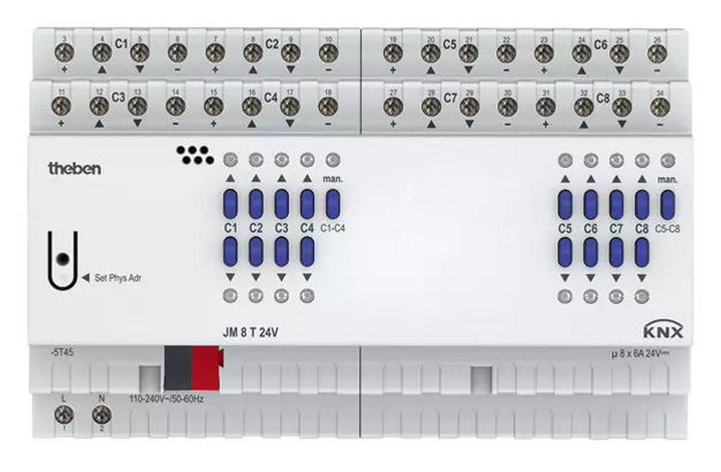 Theben Jm 8 T 24V Knx Shutter Module | Wagner Online Electronic Stores