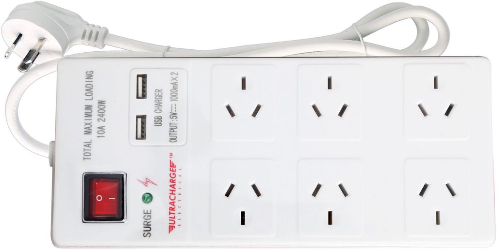 PB60USB Power Board 6 Way & 2X Usb Ports | Wagner Online Electronic Stores