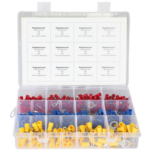 SK17403 Ring Terminal Kit - 360 Pieces, Spade & Ring Terminals | Wagner ...