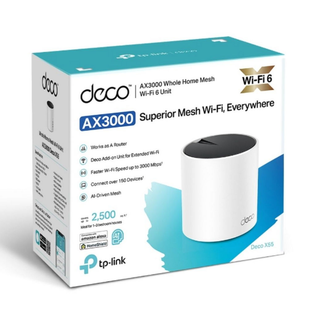 DECOX55-1-PACK Tp-Link Deco X55 Wi-Fi 6 Mesh Router | Wagner Online ...