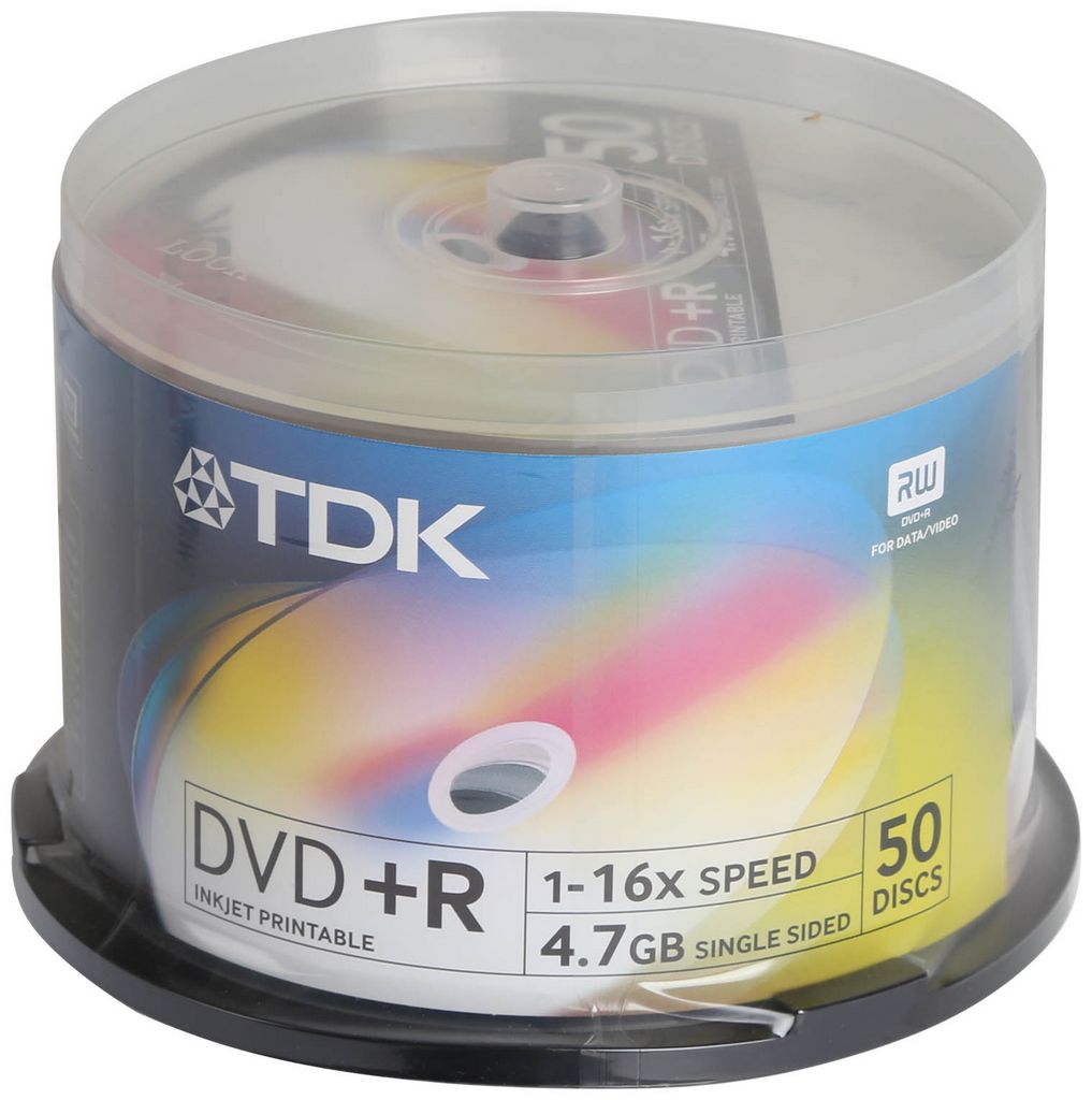 DVD706 Tdk Dvd+R [Plus] Spindle, [Ddd] Storage Media | Wagner Online ...