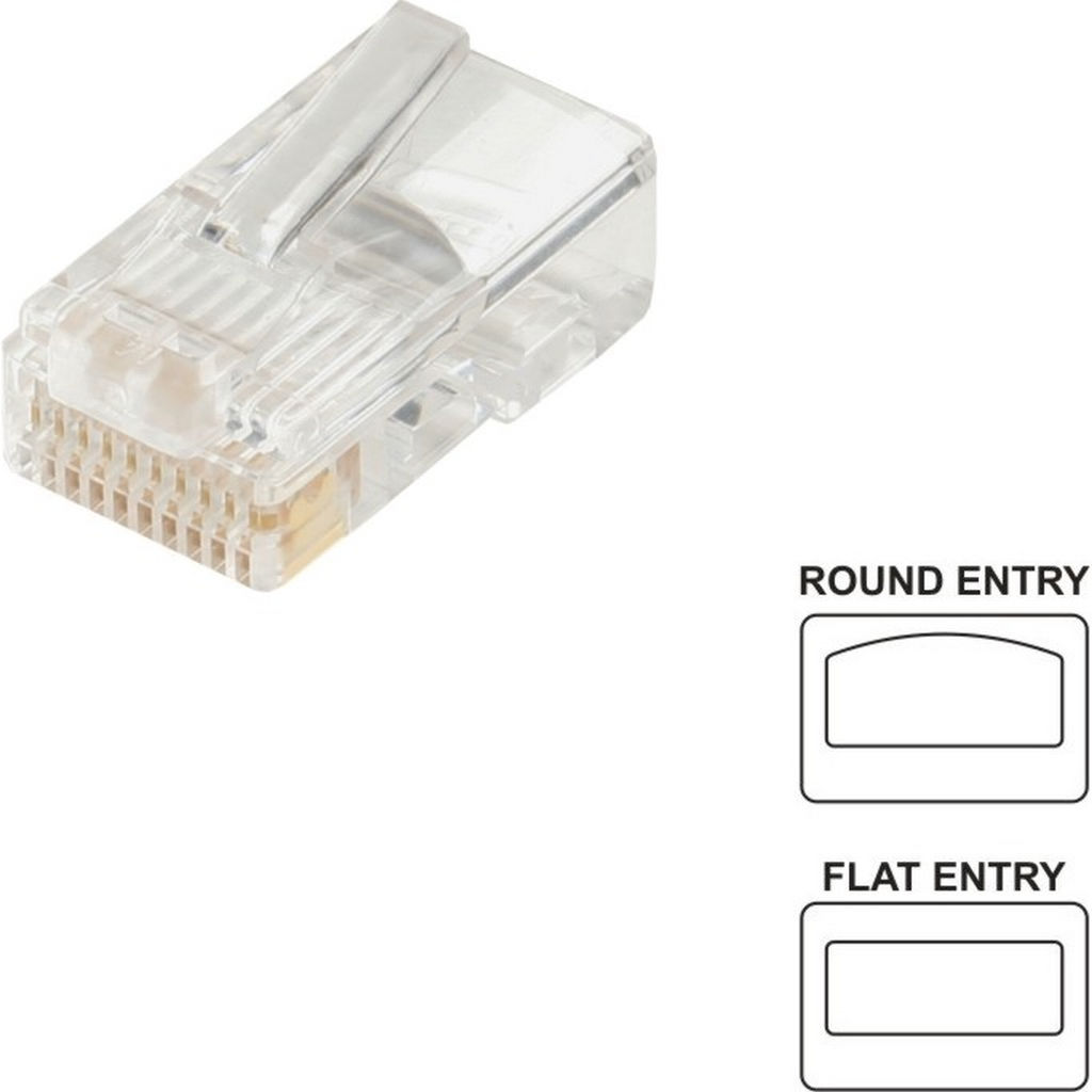 RJ50 CRIMP 10P10C 50µ, Ethernet Plugs Crimp