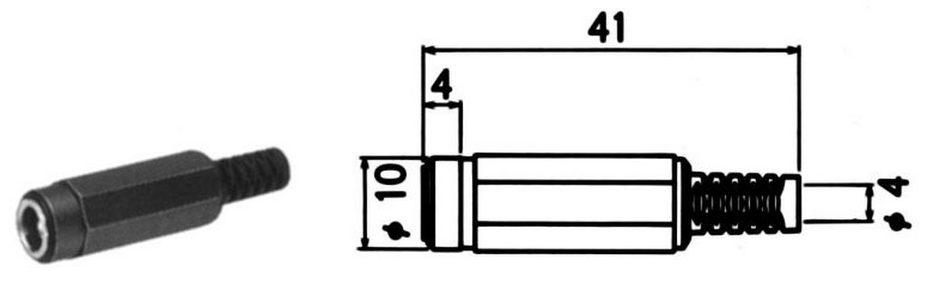 S201 Eiaj-01 Dc Inline Socket, Dc Plugs | Wagner Online Electronic Stores