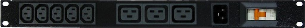 IEC C13 + C19 POWER STRIP 1U WITH C20 INLET, PDU Premium Series